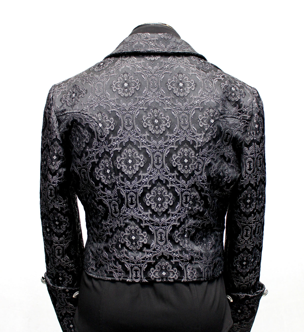 IMPERIAL JACKET - BLACK EDWARDIAN BROCADE – Shrine of Hollywood