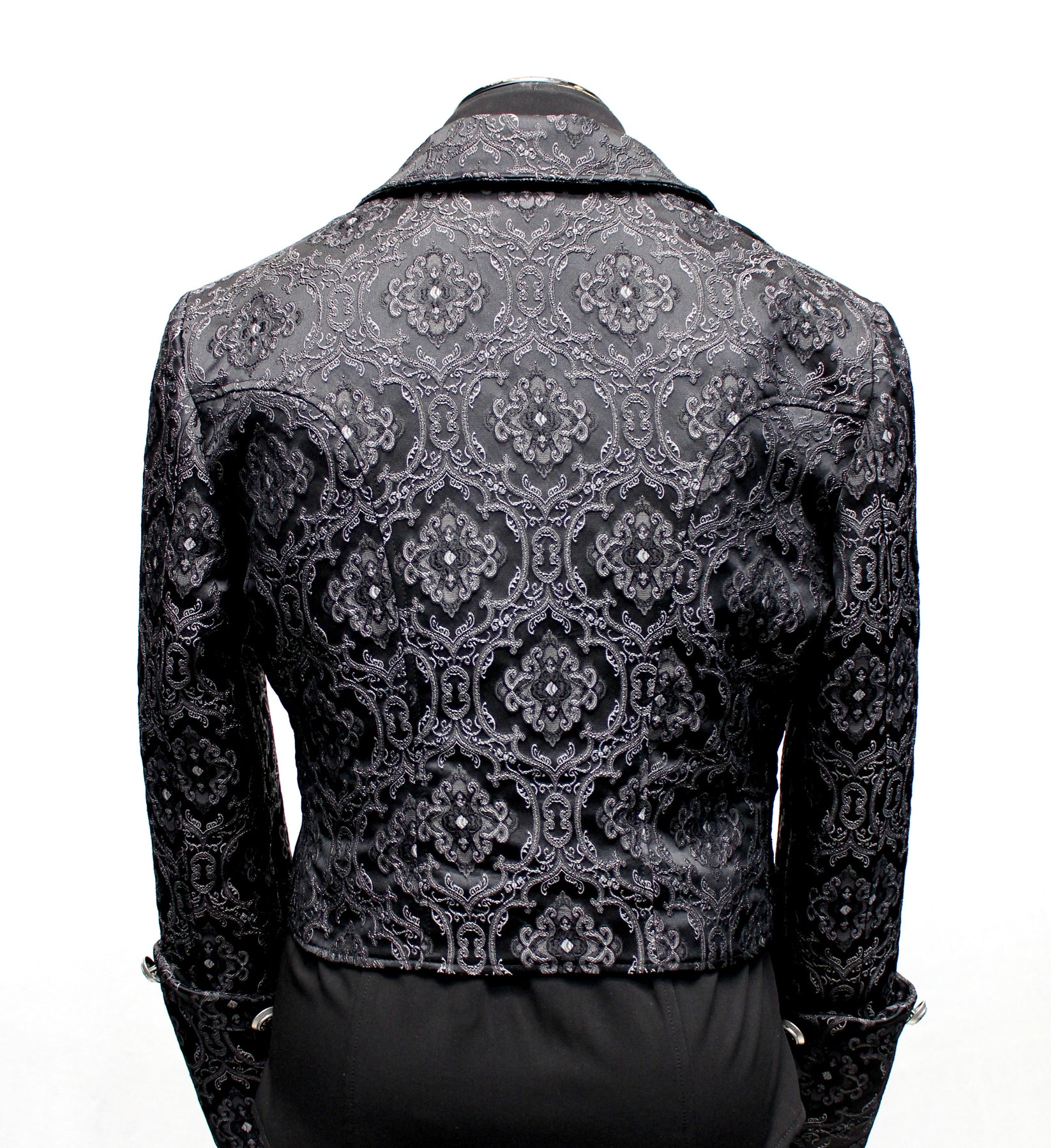IMPERIAL JACKET - BLACK EDWARDIAN BROCADE – Shrine of Hollywood