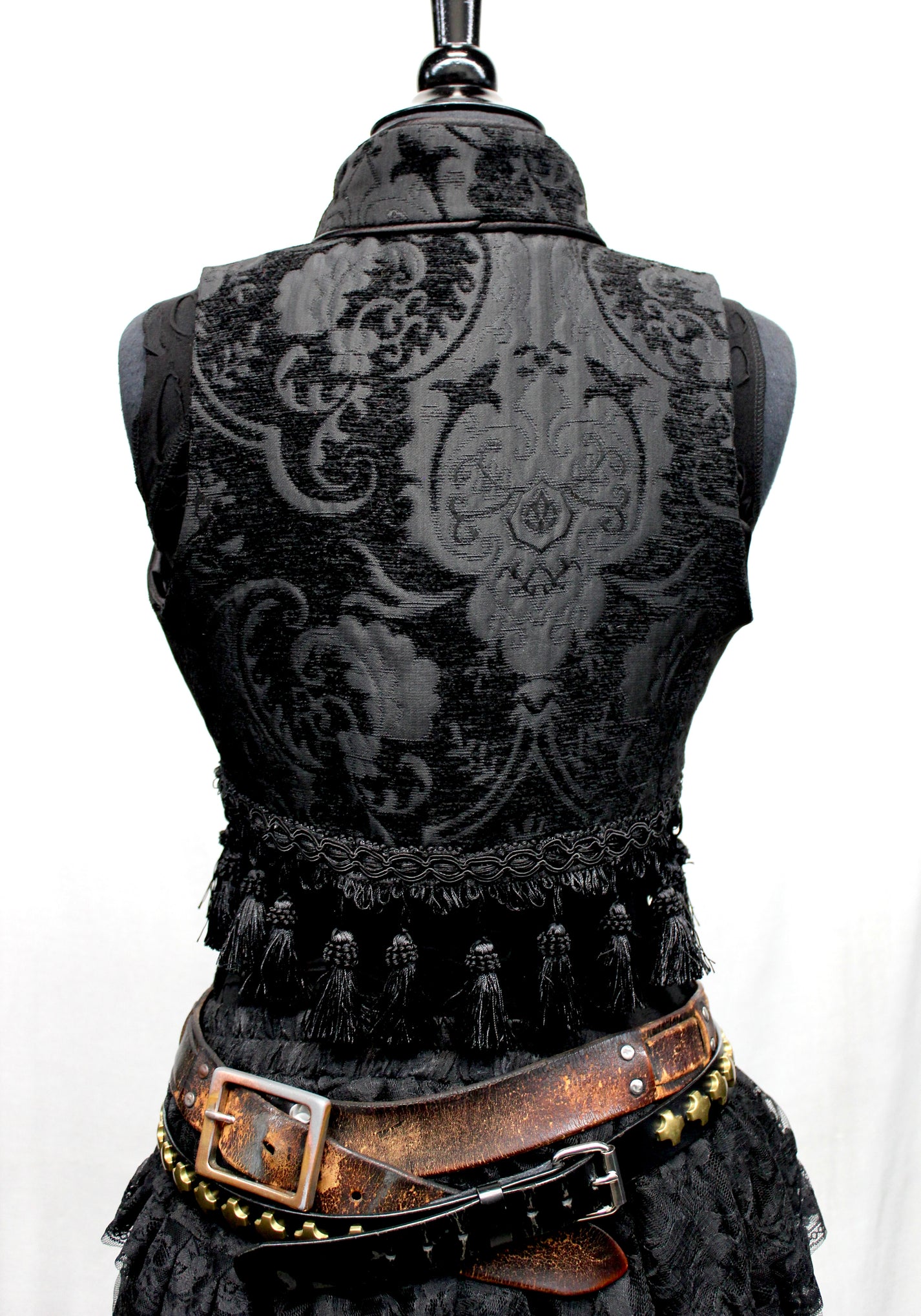 TOREADOR VEST - BLACK TAPESTRY – Shrine of Hollywood