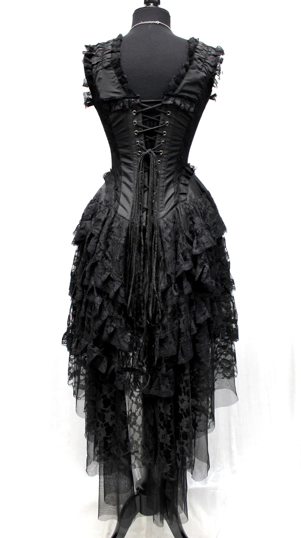 PARIS CABARET DRESS - BLACK TAFFETA – Shrine of Hollywood
